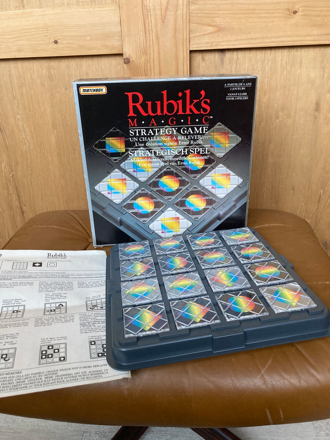 Vintage Rubik's Magic Strategy Game Matchbox 1987 Strategy Game Retro ...