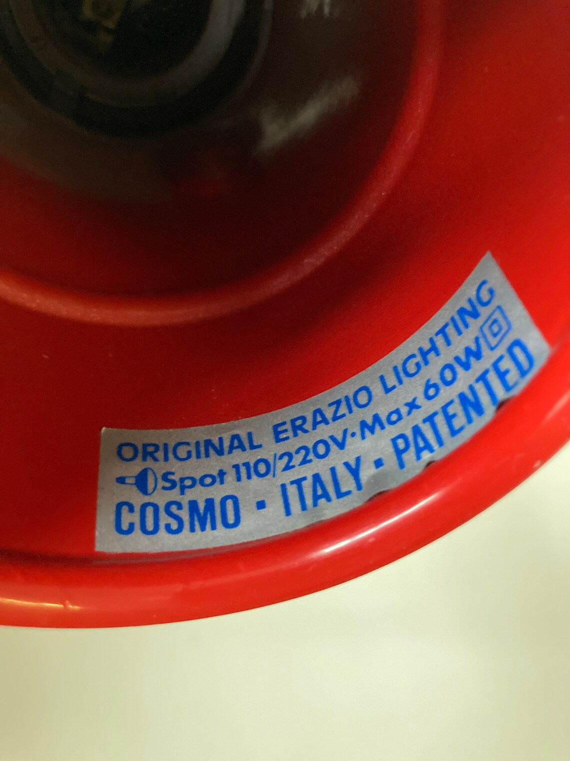 Vintage Cosmo Italy Erazio Lighting Desklight Red Adjustable 70s Design ...