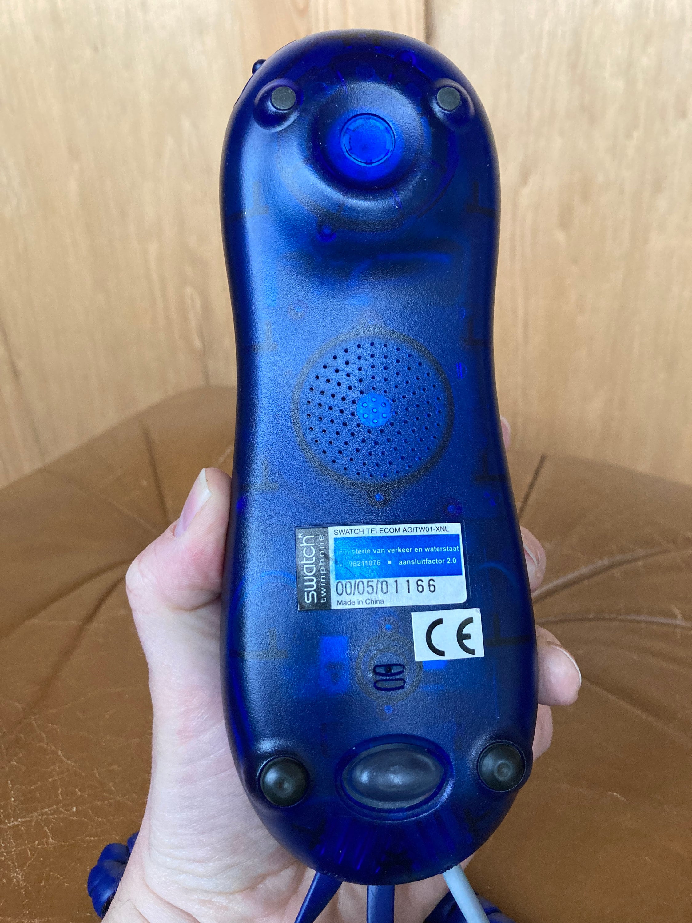 Vintage SWATCH Twin Phone Blue Transparent Color 90s Design Swatch ...