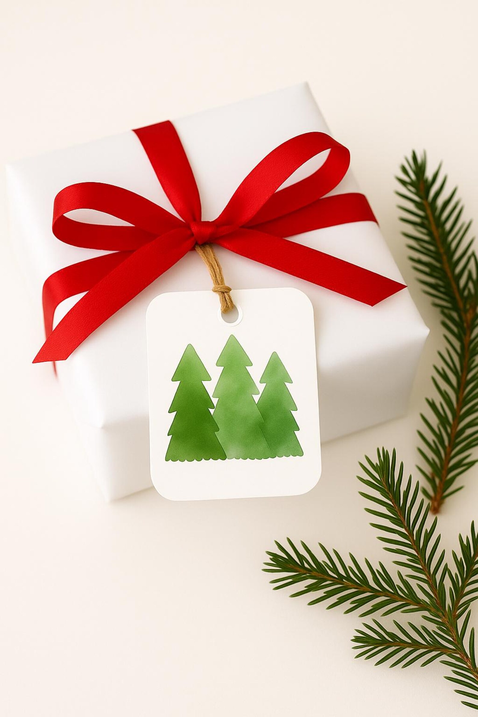 Christmas Tree Gift Tags • Printable Holiday Mini Cards (PDF) - Etsy