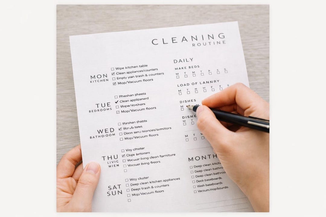 Simple Weekly Cleaning Schedule Printable | Printable Daily & Weekly ...