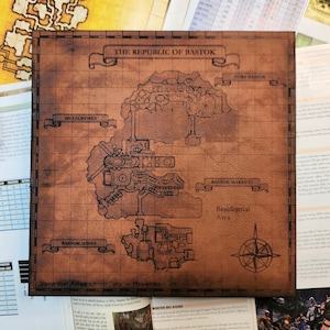 Final Fantasy XI - Leatherette Maps of Vana'diel! Perfect Gifts for the ...