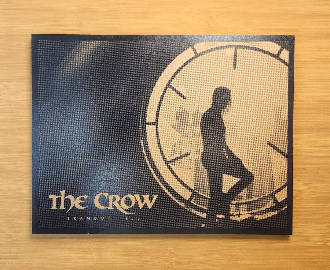 The Crow Wall Art: Eric Draven, Laser Engraved Comic Style - Etsy