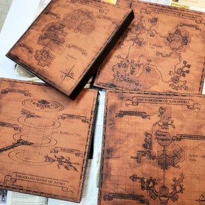 Final Fantasy XI - Leatherette Maps of Vana'diel! Perfect Gifts for the ...