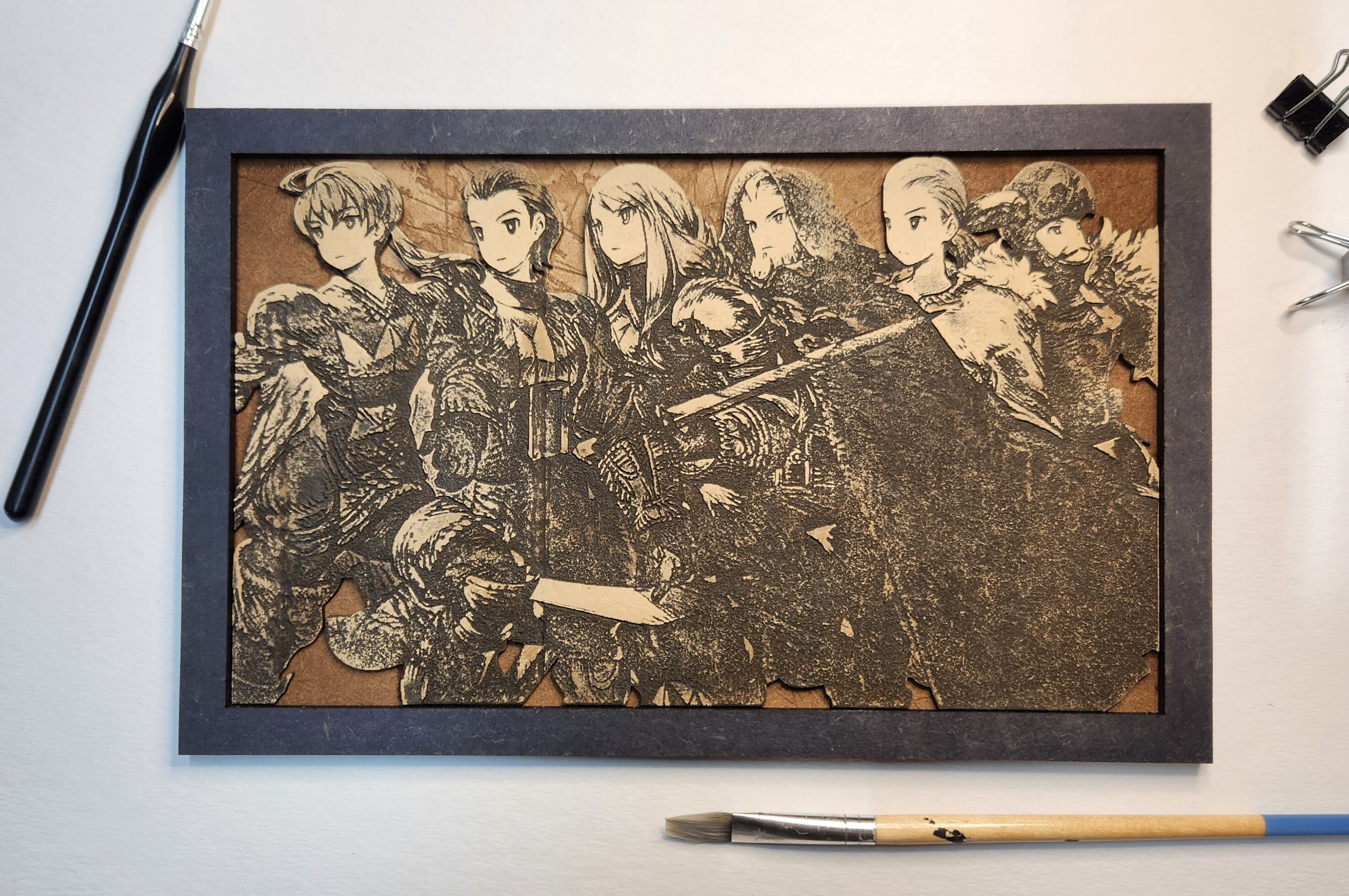 Final Fantasy Tactics Custom Framed Laser Etched Artwork Perfect Gift ...