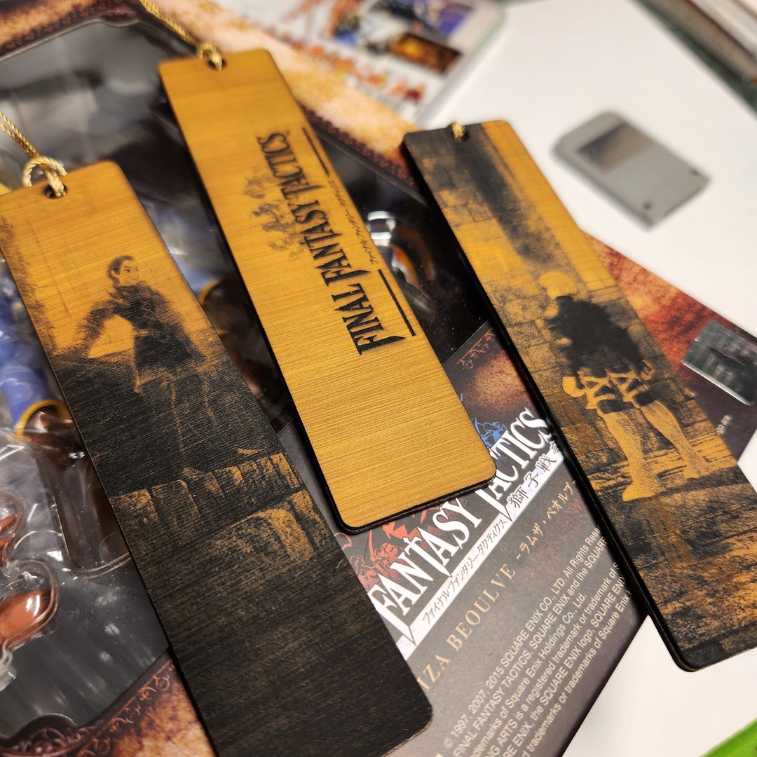 Final Fantasy Tactics Premium Bookmark Set Set of 3 Laser Engraved ...