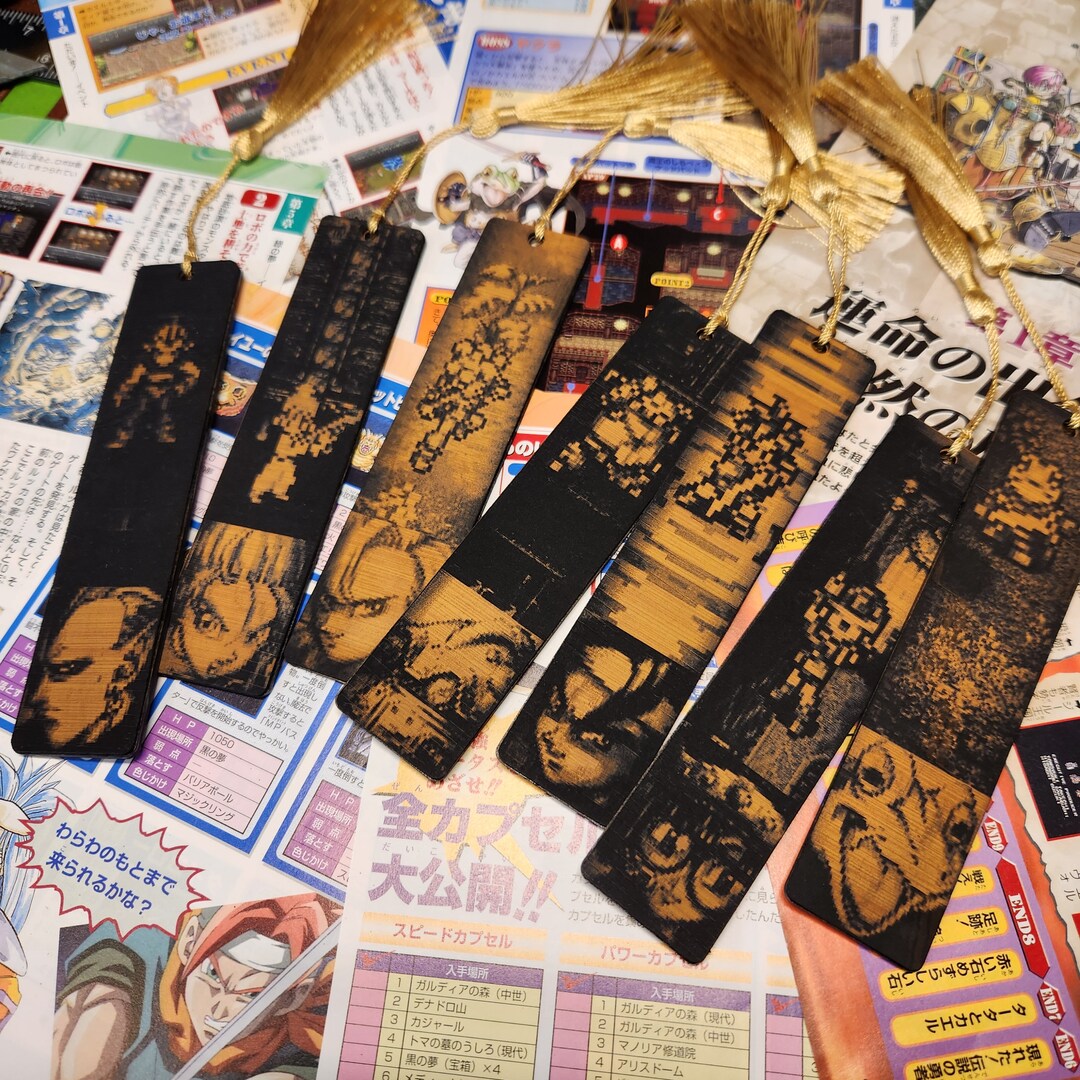 Chrono Trigger Premium Bookmark Set Set of 7 Laser Engraved Bookmarks ...