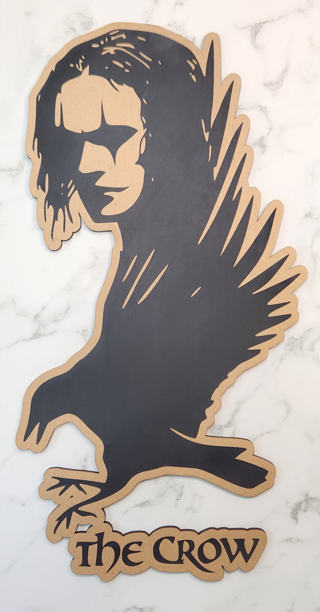 The Crow - Giant Laser Engraved Wood Wall Art! Perfect for Fans of the ...