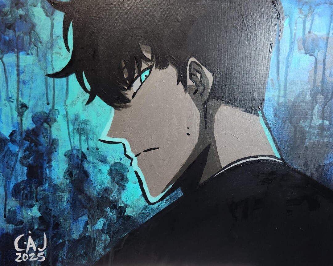 Canvas Print - the Player - Solo Leveling Painting of Sung Jinwoo ...