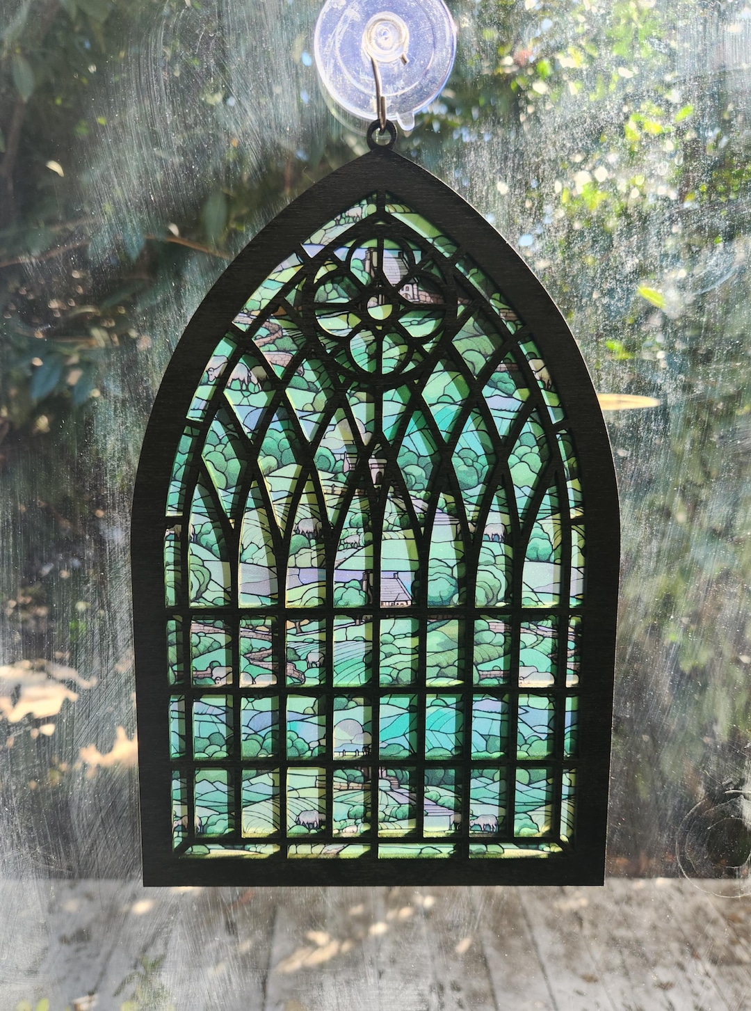 Large Victorian / Gothic Church Window Laser Cut Suncatcher - V1 ...