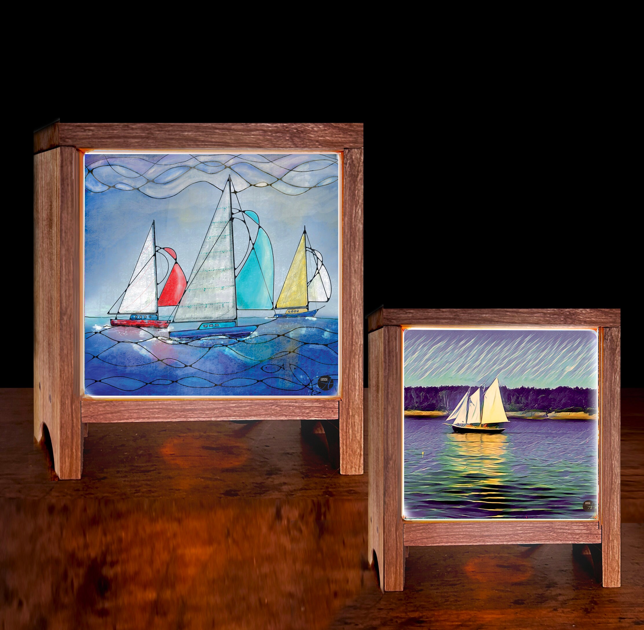 Illuminated Photo Frame - Custom Photo Luminary - Sympathy Photo Lamp ...