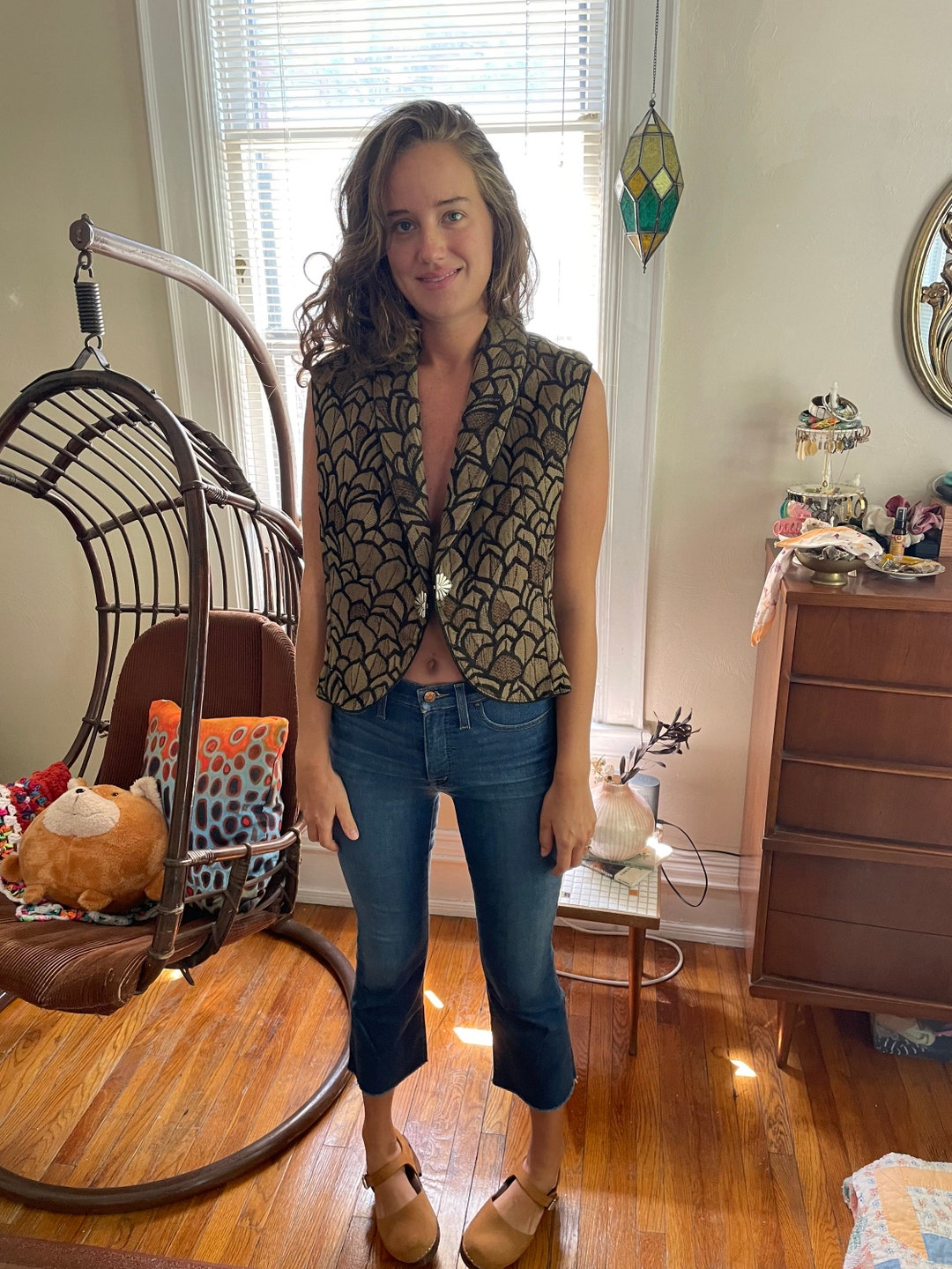 Retro 90s All Over Print Design Vest - Etsy