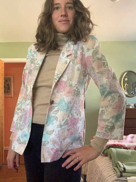 vintage 80s pastel floral - Gem