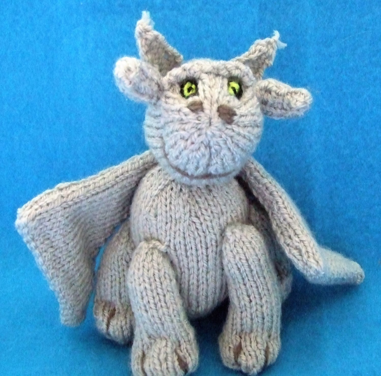 Knitted Gargoyle Toy - Etsy