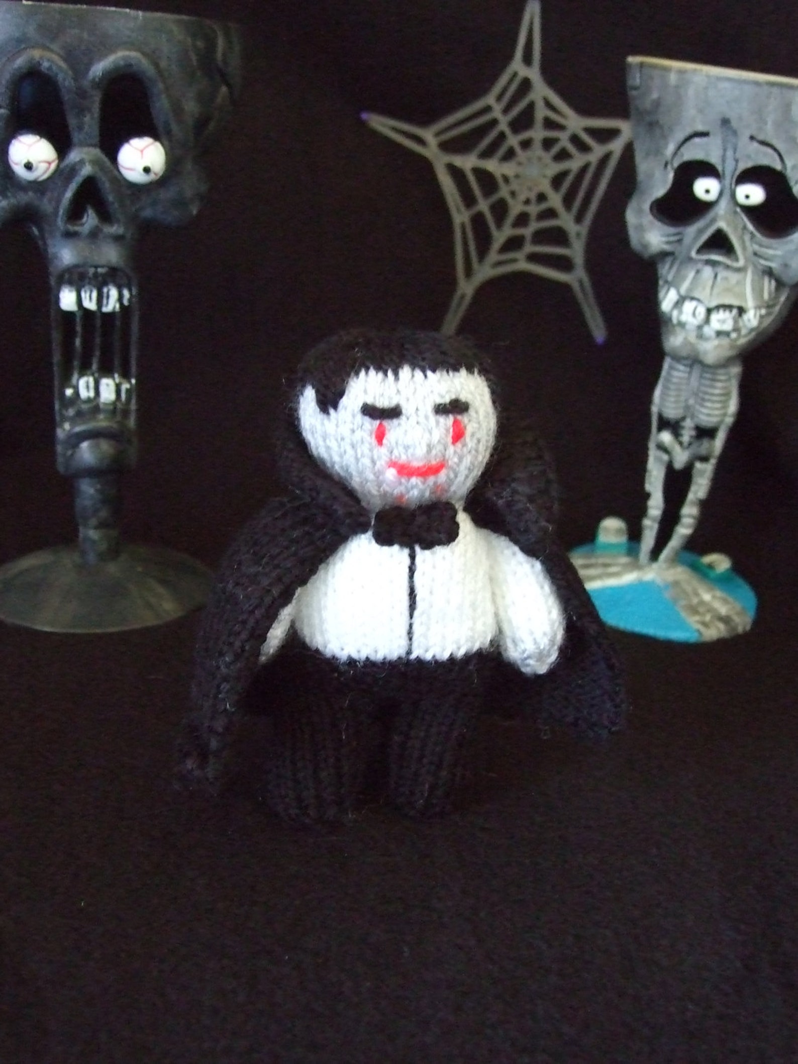 Knitted Vampire Toy - Etsy UK