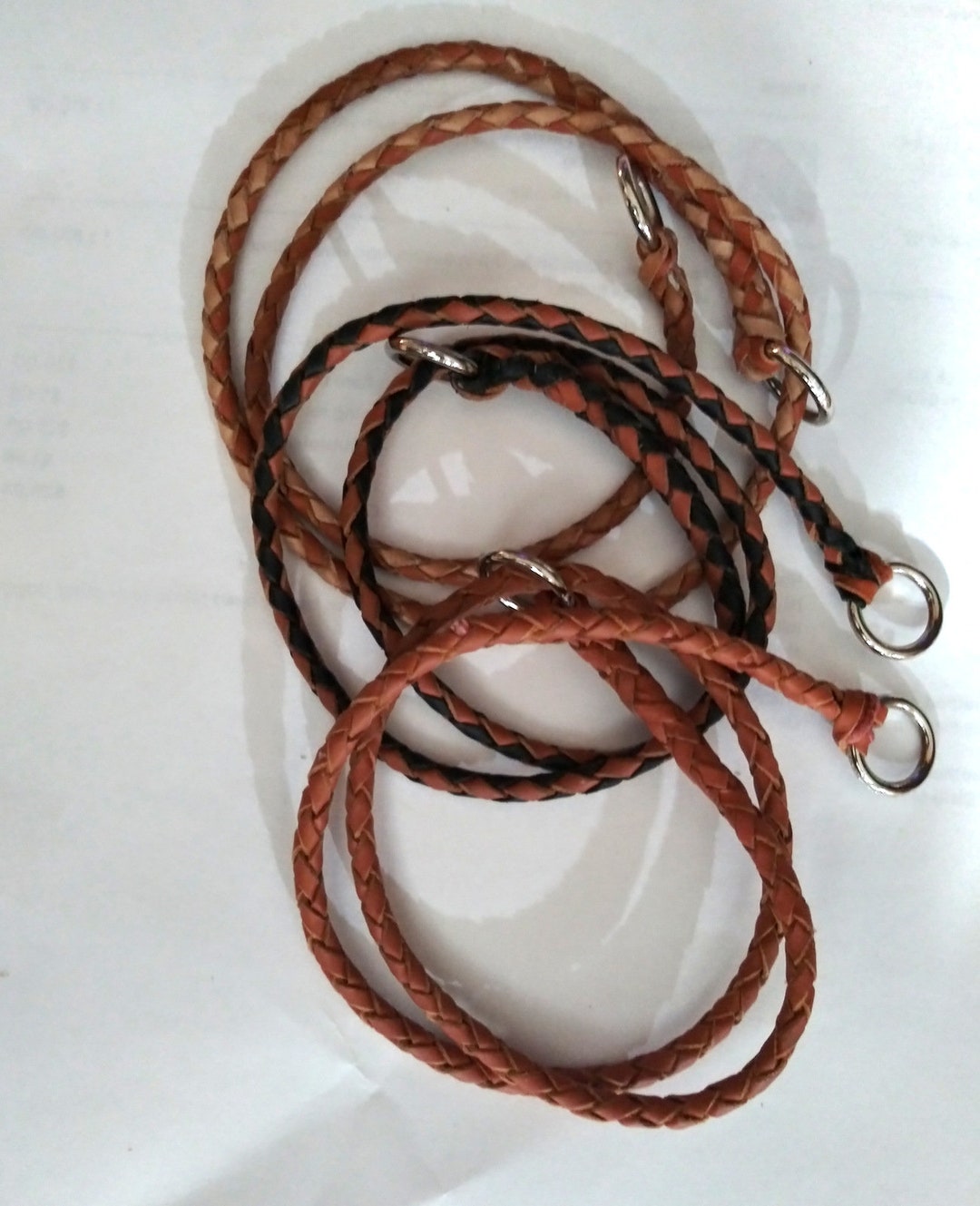 Kangaroo Braided Dog Slip Collar - Etsy