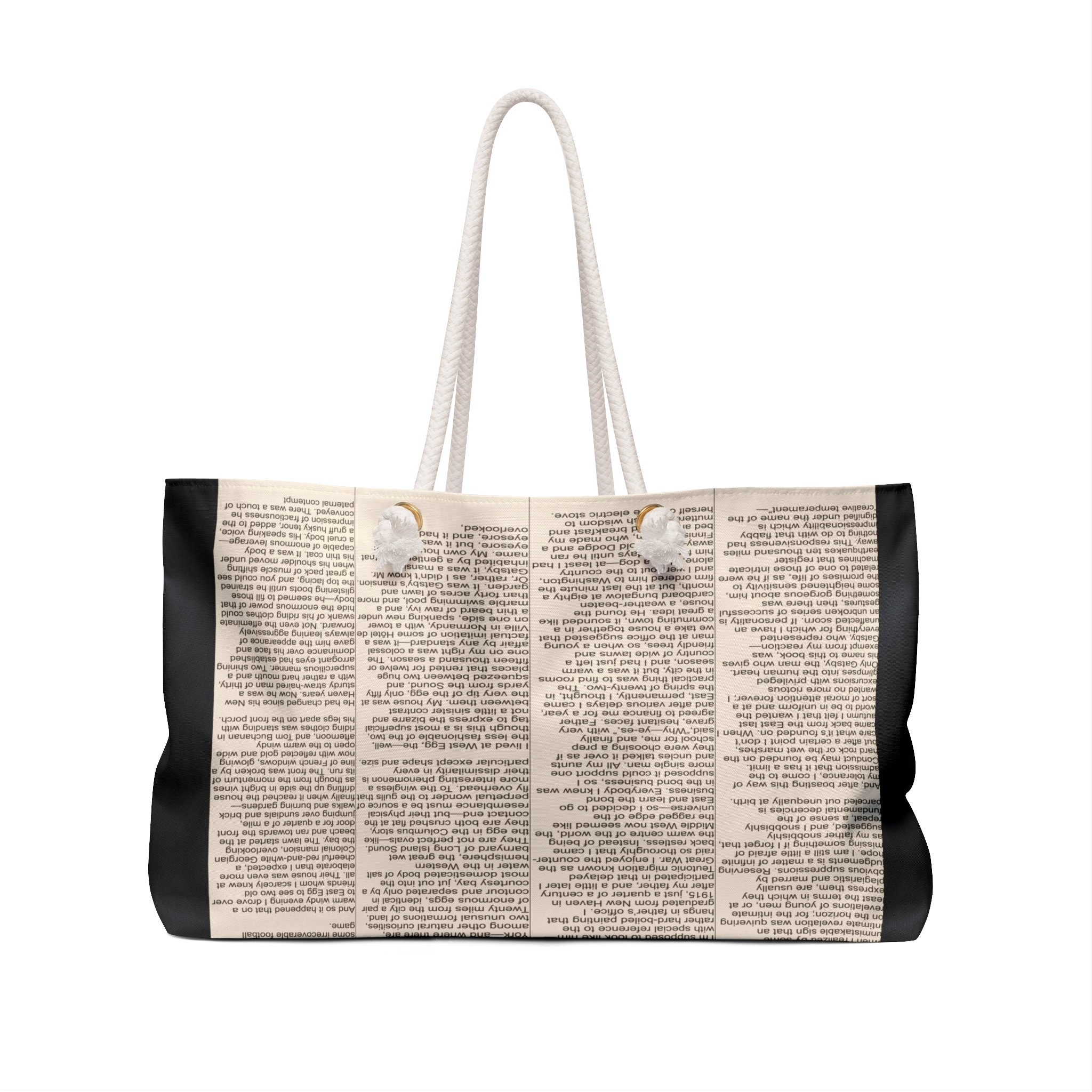 The Great Gatsby Newspaper Tote Bag, Classic Book, Book Lover, Market ...