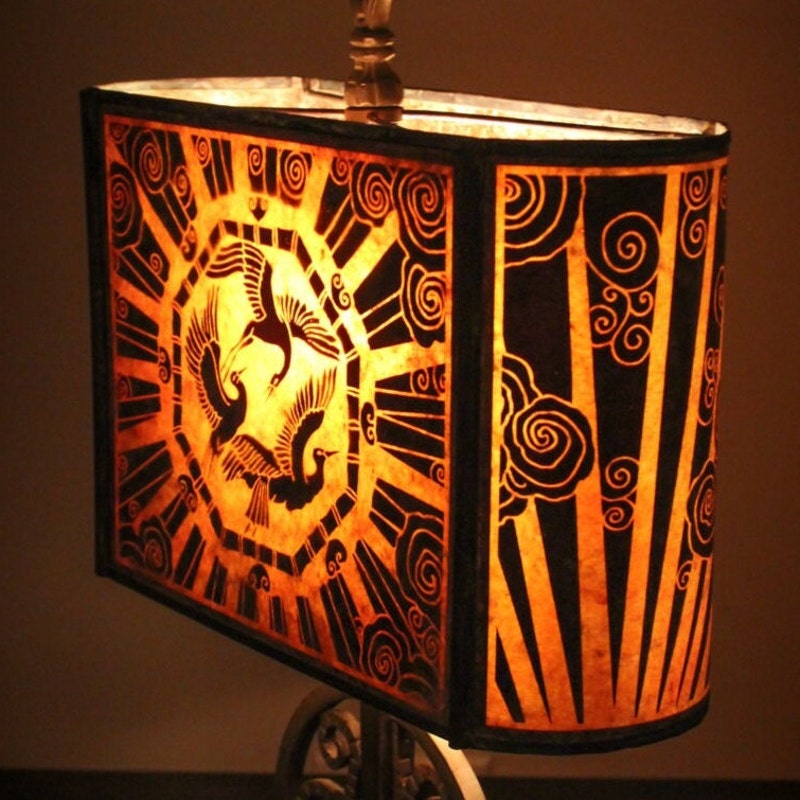 Art Deco Lamp Shade - Etsy