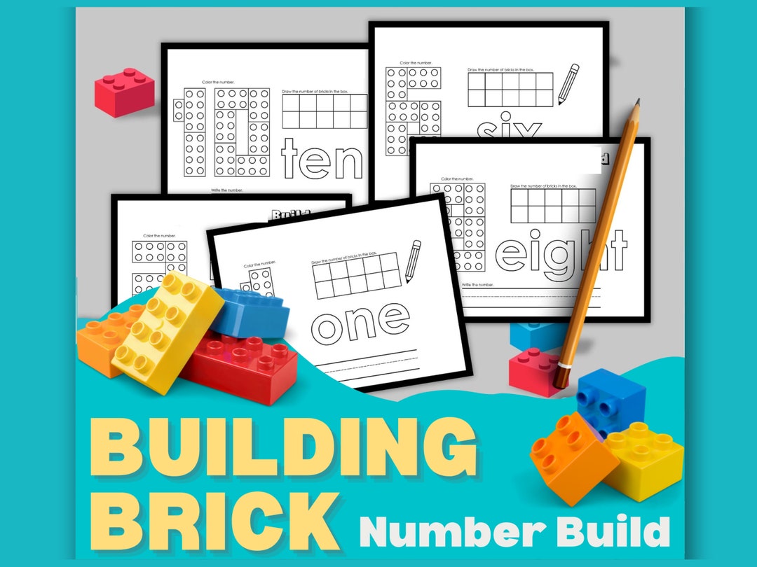 Building Bricks Counting & Number Build Activity for Kids ...