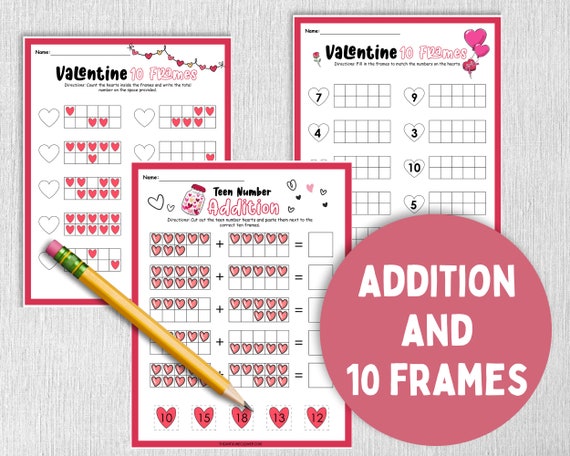 Hojas De Trabajo De Matemáticas De San Valentín Para