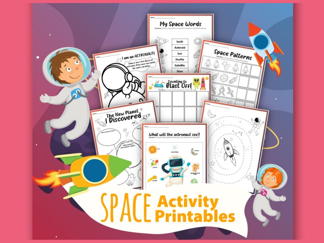 Outer Space Printable Worksheets for Kids - Educational Activities ...