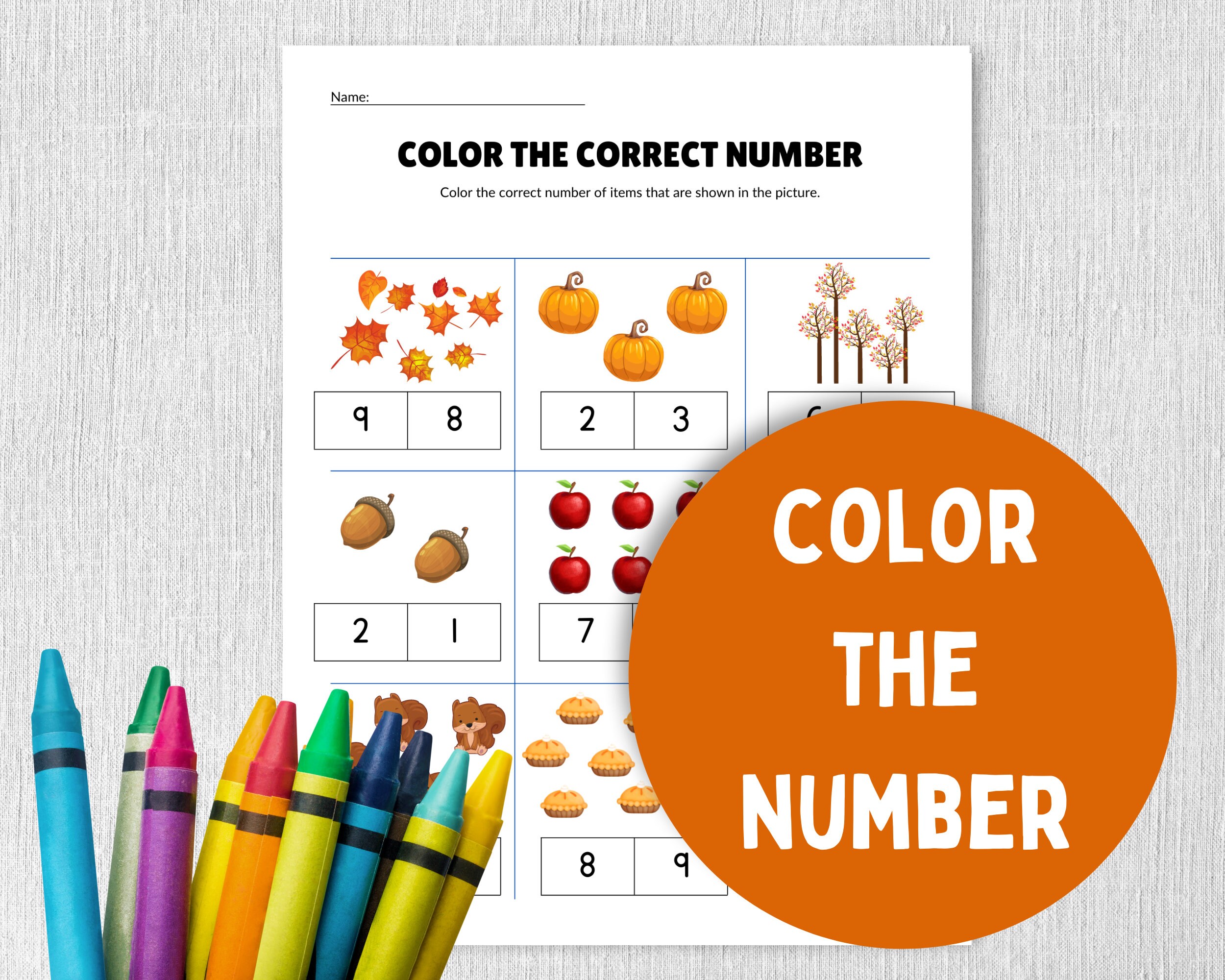 Autumn Printable Fall Activity Set for Kids - Fun and Educational ...