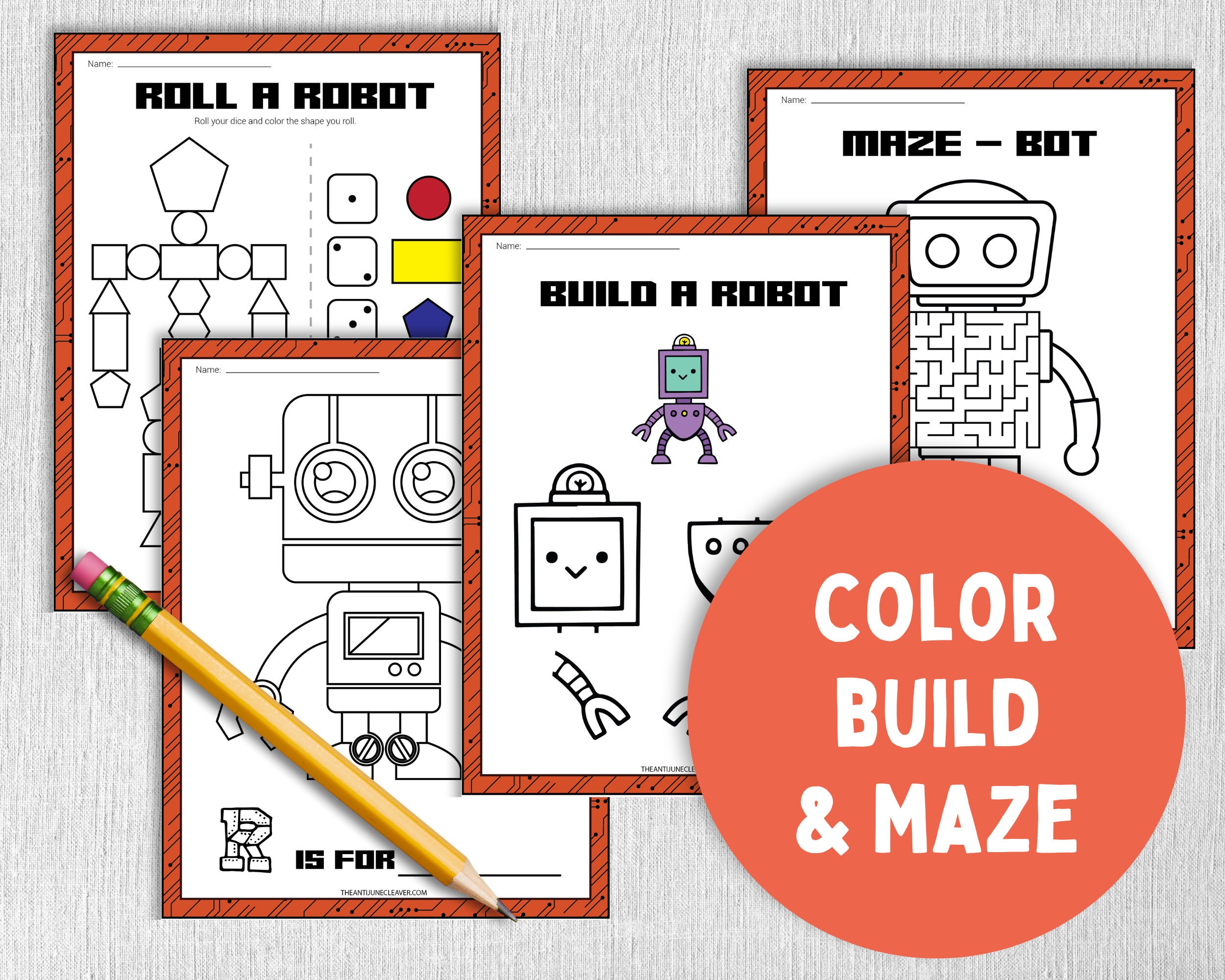 Robot Worksheet Printables for Kids - Educational Activities ...