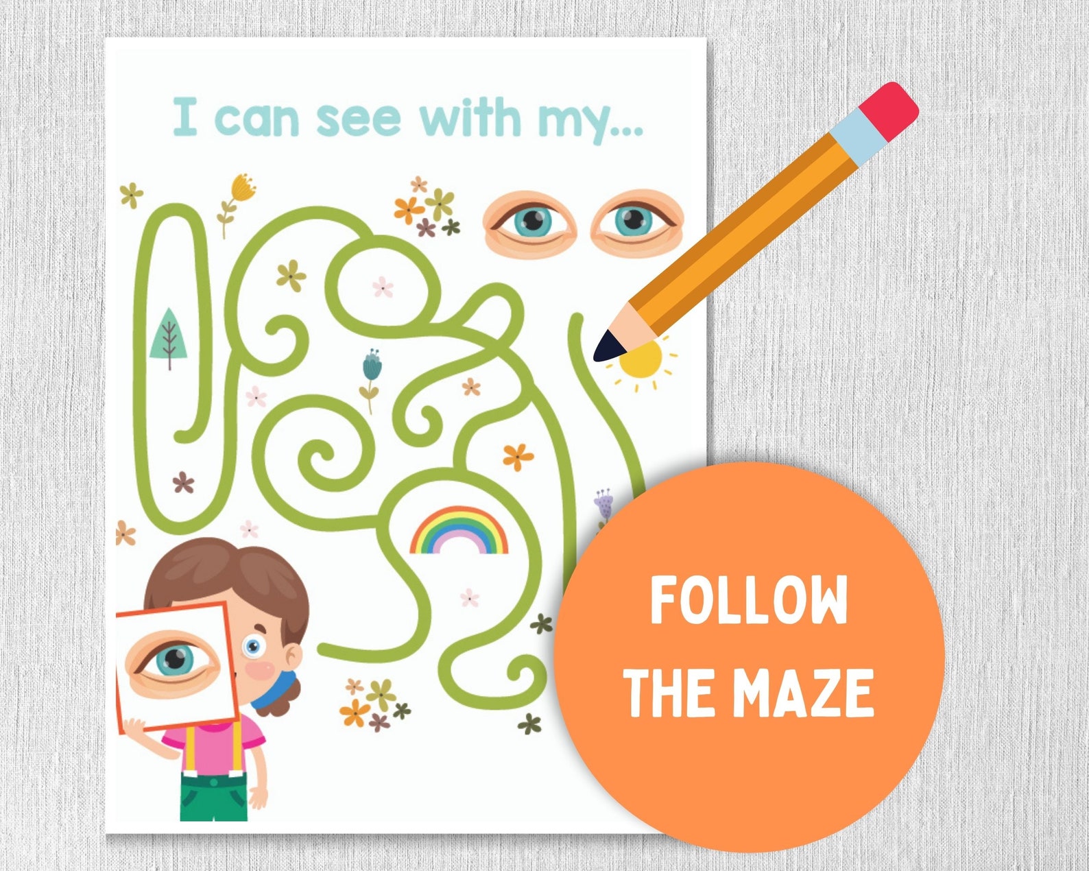 The Five (5) Senses Printable Worksheets for Kids - Educational ...