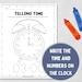 Telling Time and Parts of a Clock Printable Worksheets for Kids ...