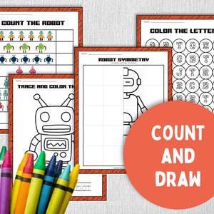 Robot Worksheet Printables for Kids - Educational Activities ...