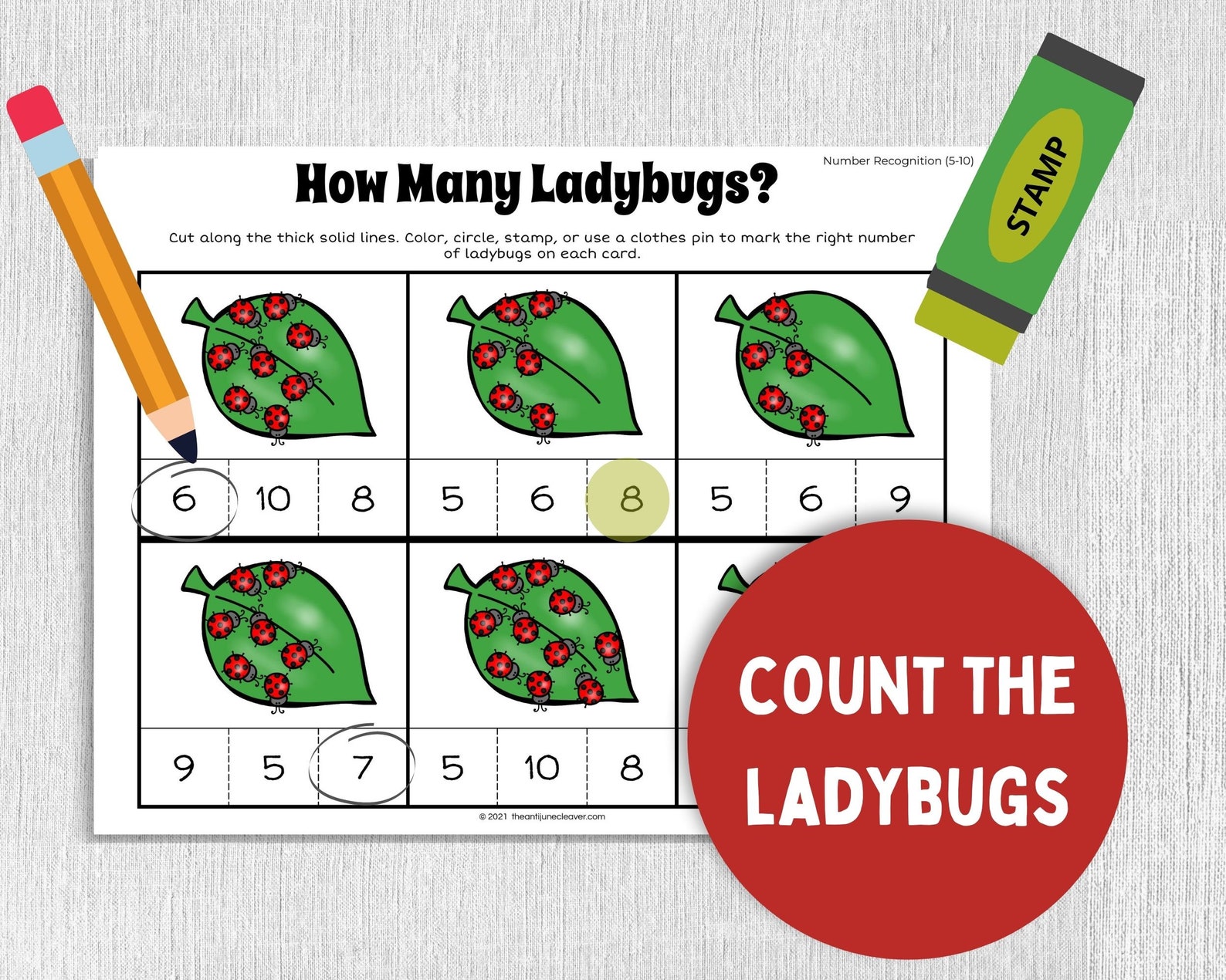 Ladybug Printable Worksheets for Kids - Educational Activities ...