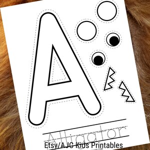 A-Z Animal Alphabet Worksheets and Craft Cut Out and Make - Etsy