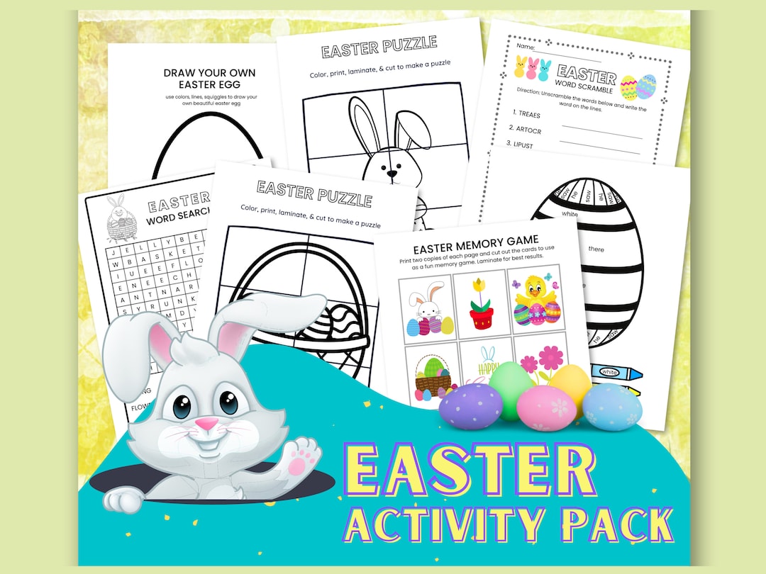 Fun Easter Printable Activity Pack for Kids - Activities & Worksheets ...