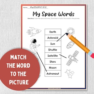Outer Space Printable Worksheets for Kids - Educational Activities ...