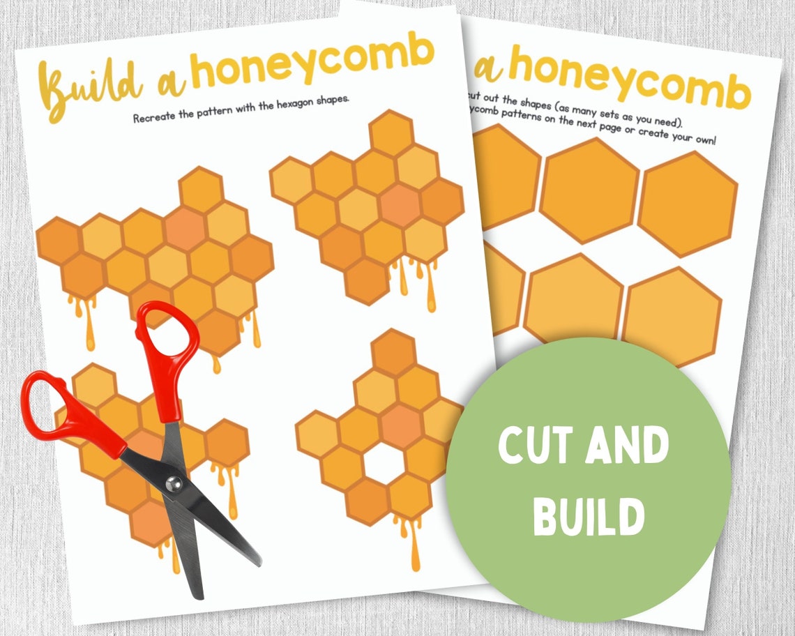 Honey Bee Printable Worksheets for Kids Educational Activities ...