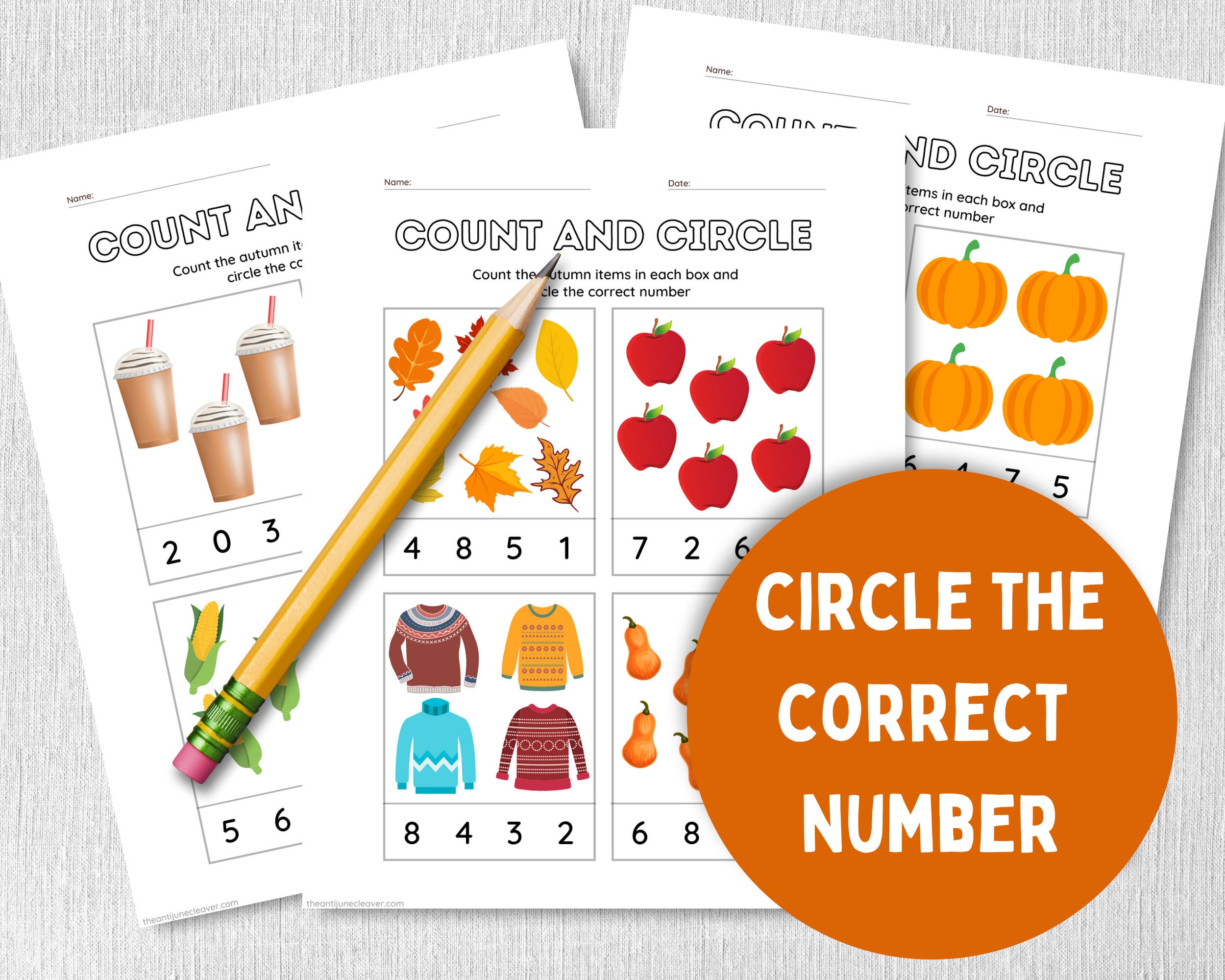 Autumn Printable Fall Activity Set for Kids - Fun and Educational ...