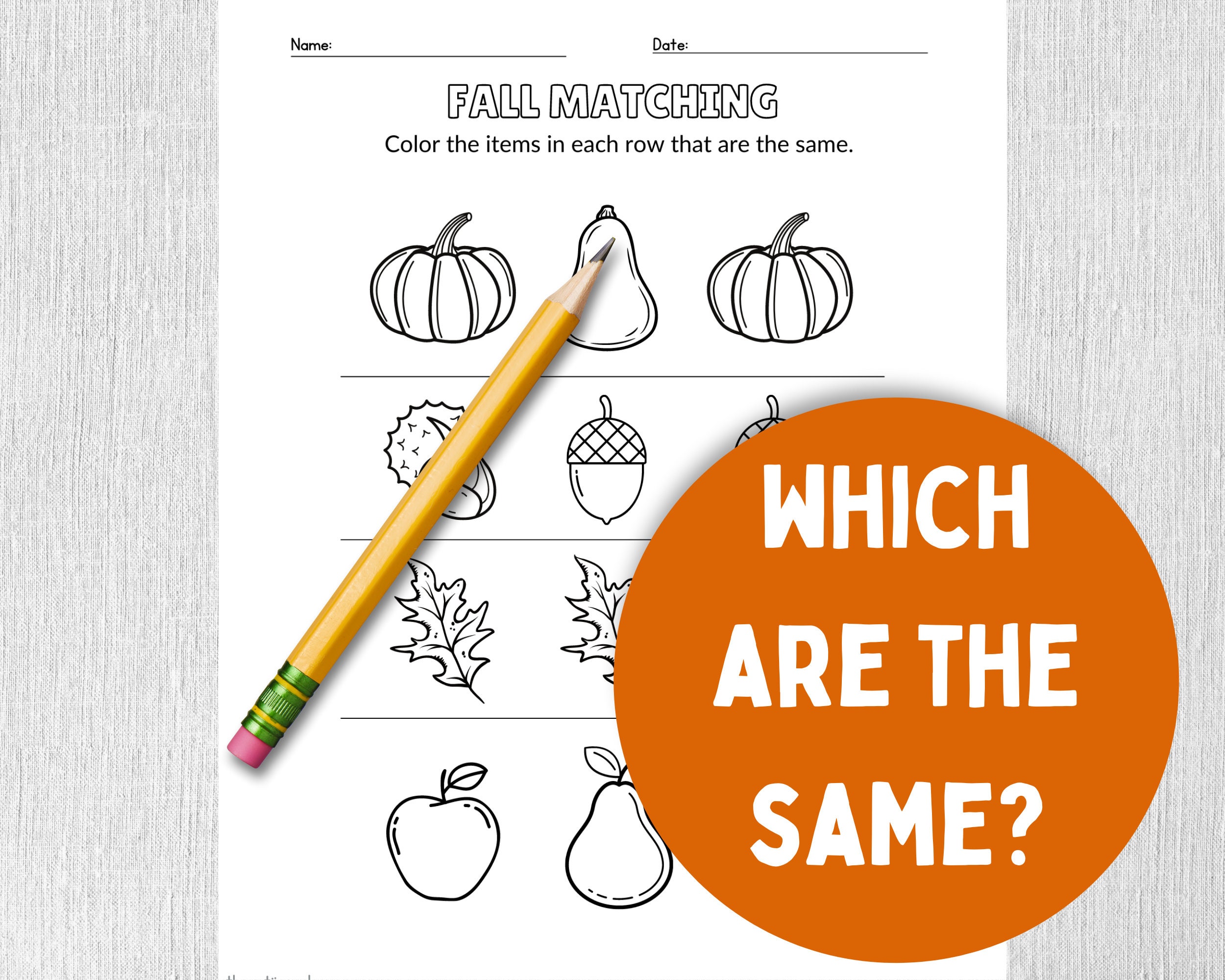 Autumn Printable Fall Activity Set for Kids - Fun and Educational ...