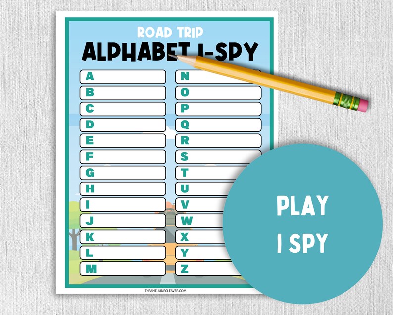 Road Trip Printable Games & Activities for Kids - Etsy