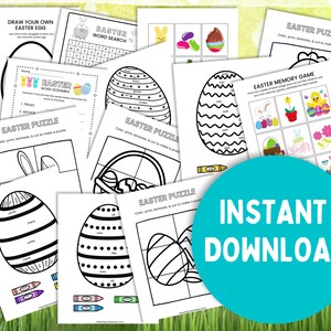 Fun Easter Printable Activity Pack for Kids - Activities & Worksheets ...