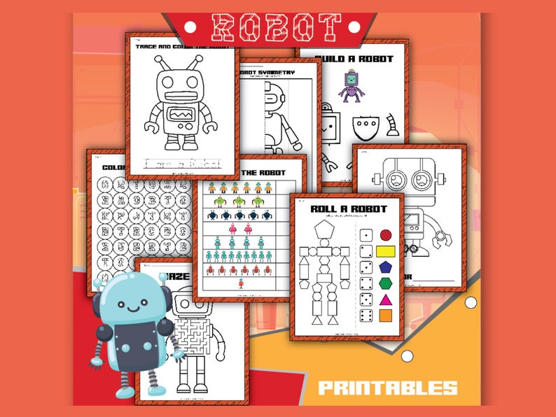 Robot Worksheet Printables for Kids - Educational Activities ...