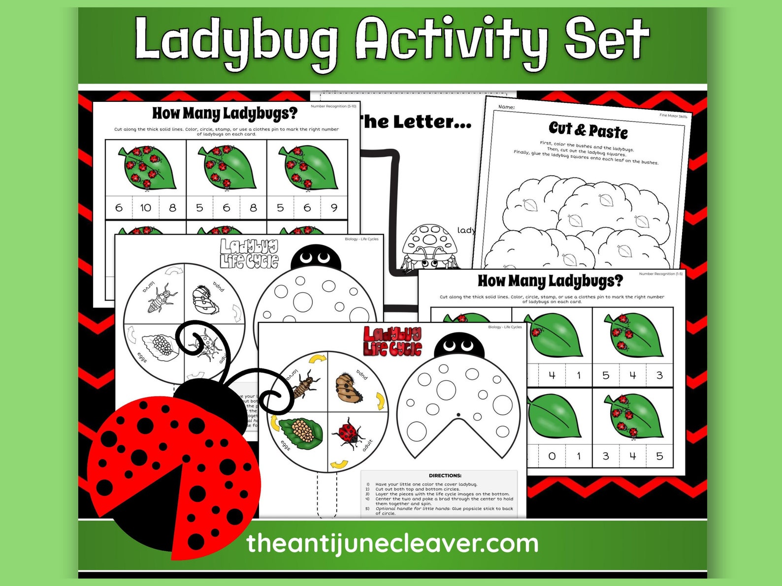 Ladybug Printable Worksheets for Kids - Educational Activities ...