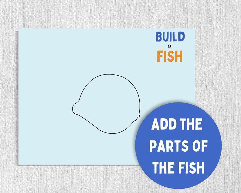 Parts of a Fish Kids' Activity Worksheet Printable - Etsy