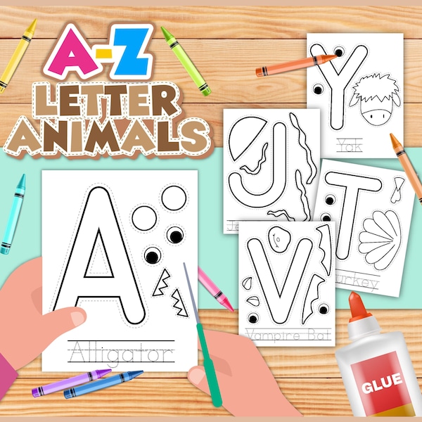 Animal Print Letters - Etsy