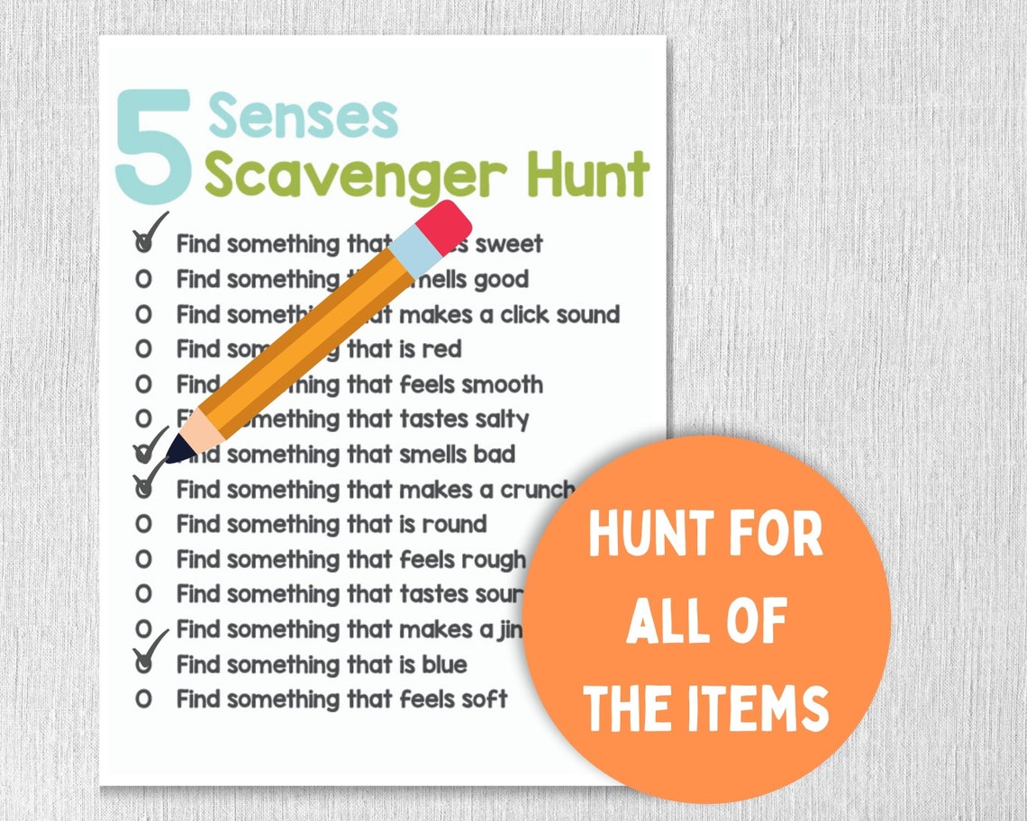 The Five 5 Senses Printable Worksheets for Kids Educational Activities ...