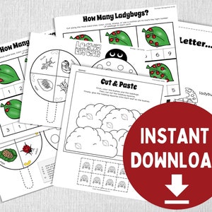 Ladybug Printable Worksheets for Kids - Educational Activities ...