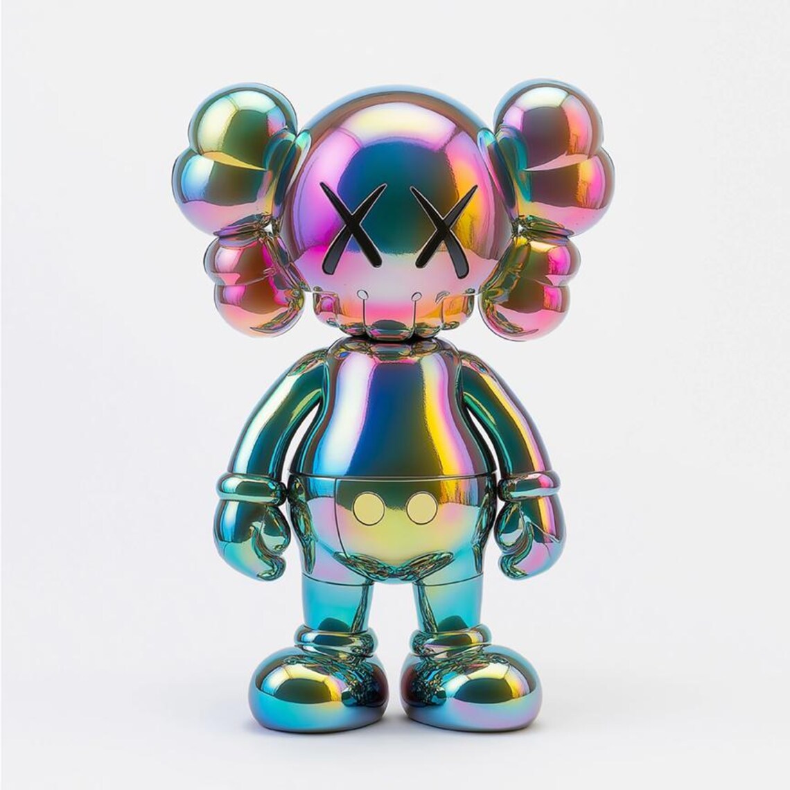 Iridescent Kaws-inspired Art // Digital Download // 12x12 Wall Art - Etsy