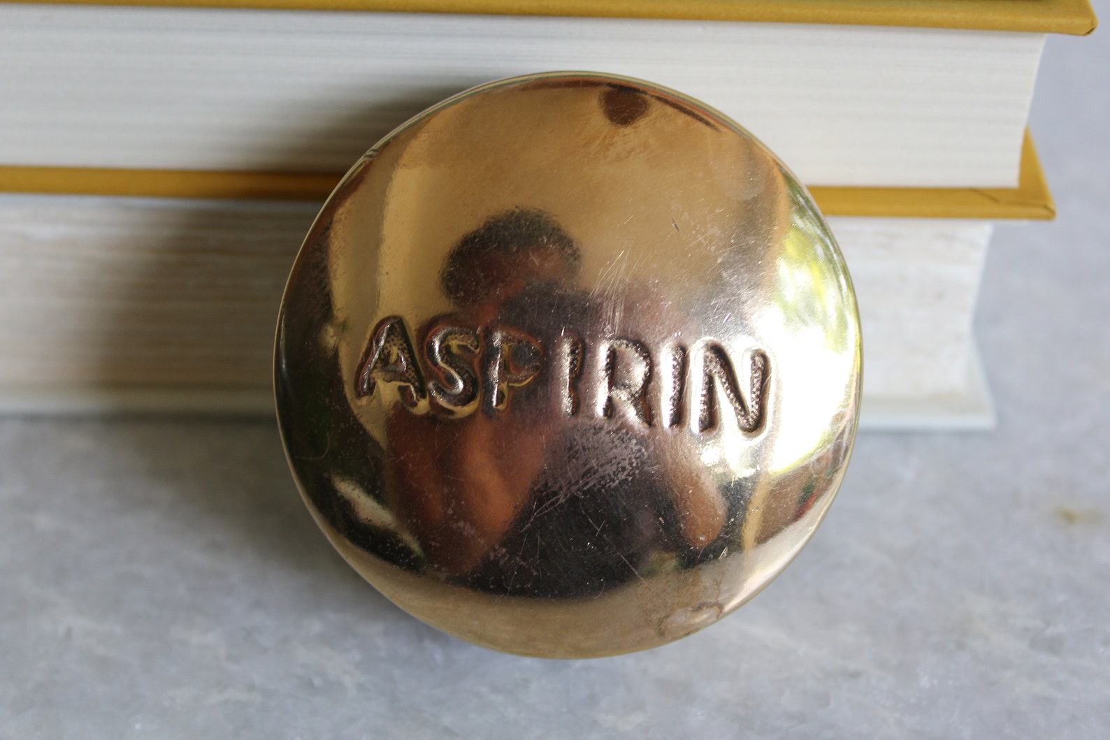 Brass Aspirin, Paperweight, Pop Art, Modern, Mid Century, Pill - Etsy