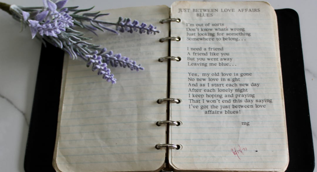 Vintage Notebook of Original Poems - Etsy