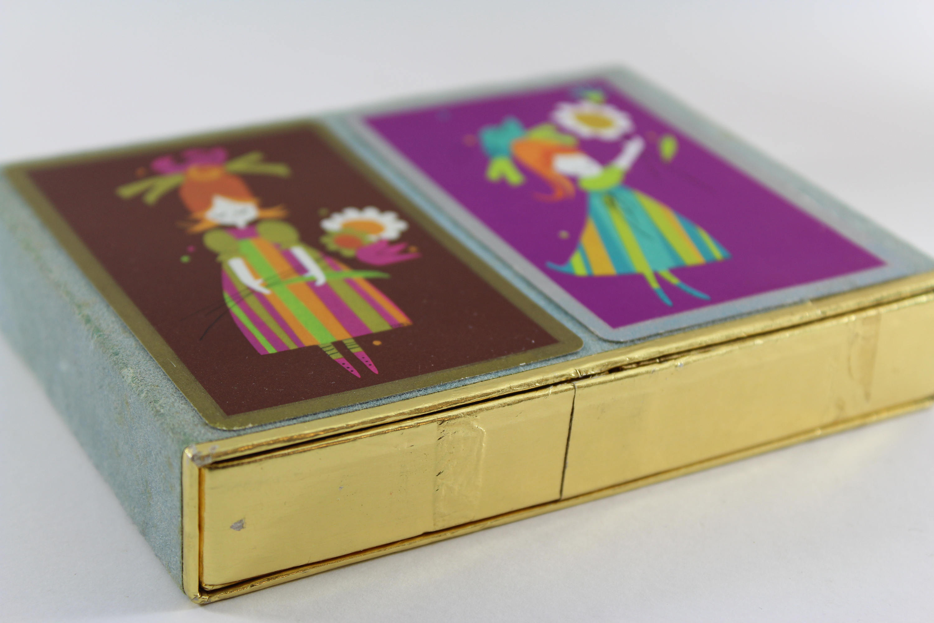 Retro Boxed Set of Playing Cards - Etsy