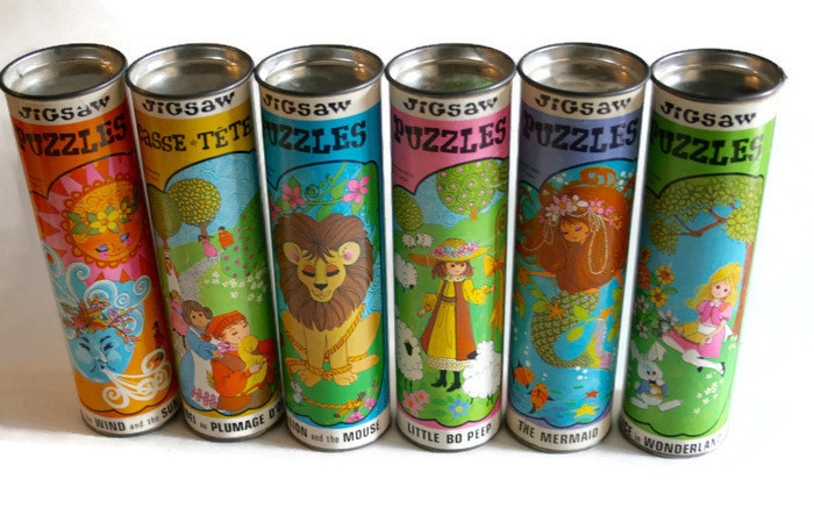 Collection of Retro Puzzles in Tin - Etsy